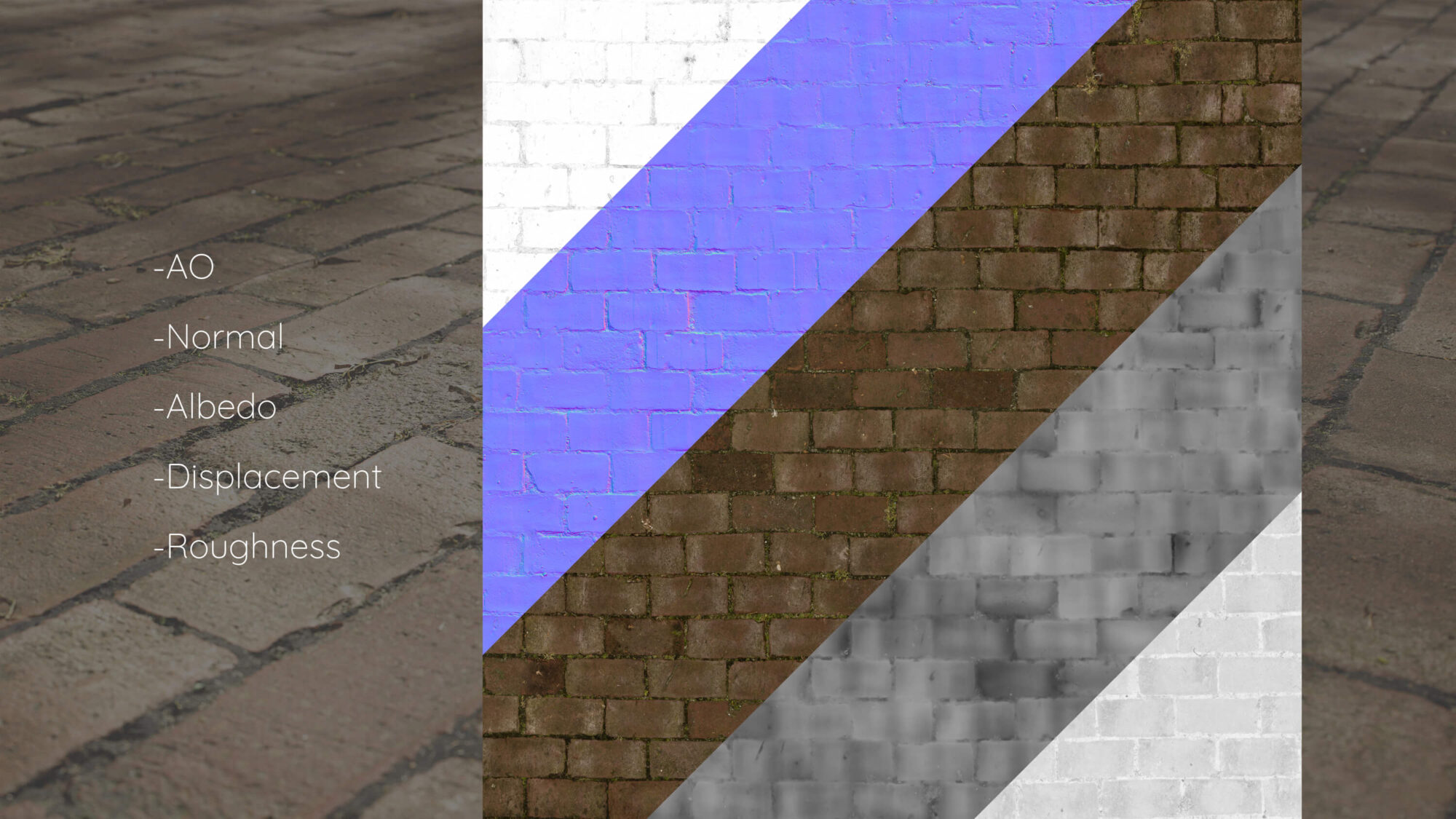 High-Resolution Seamless Brick Floor PBR Texture