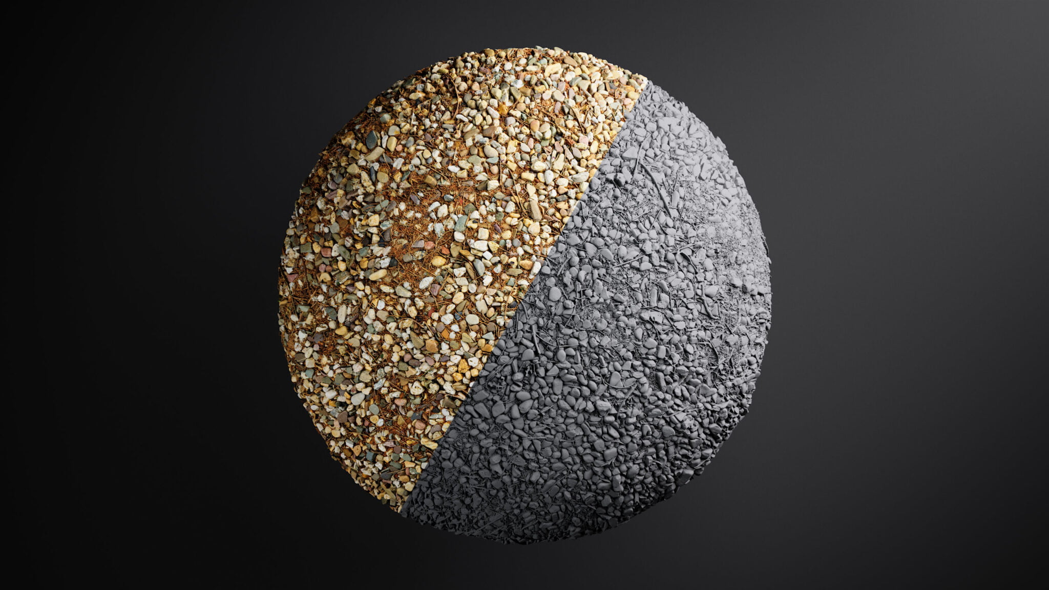 Seamless Pebble Floor Texture PBR