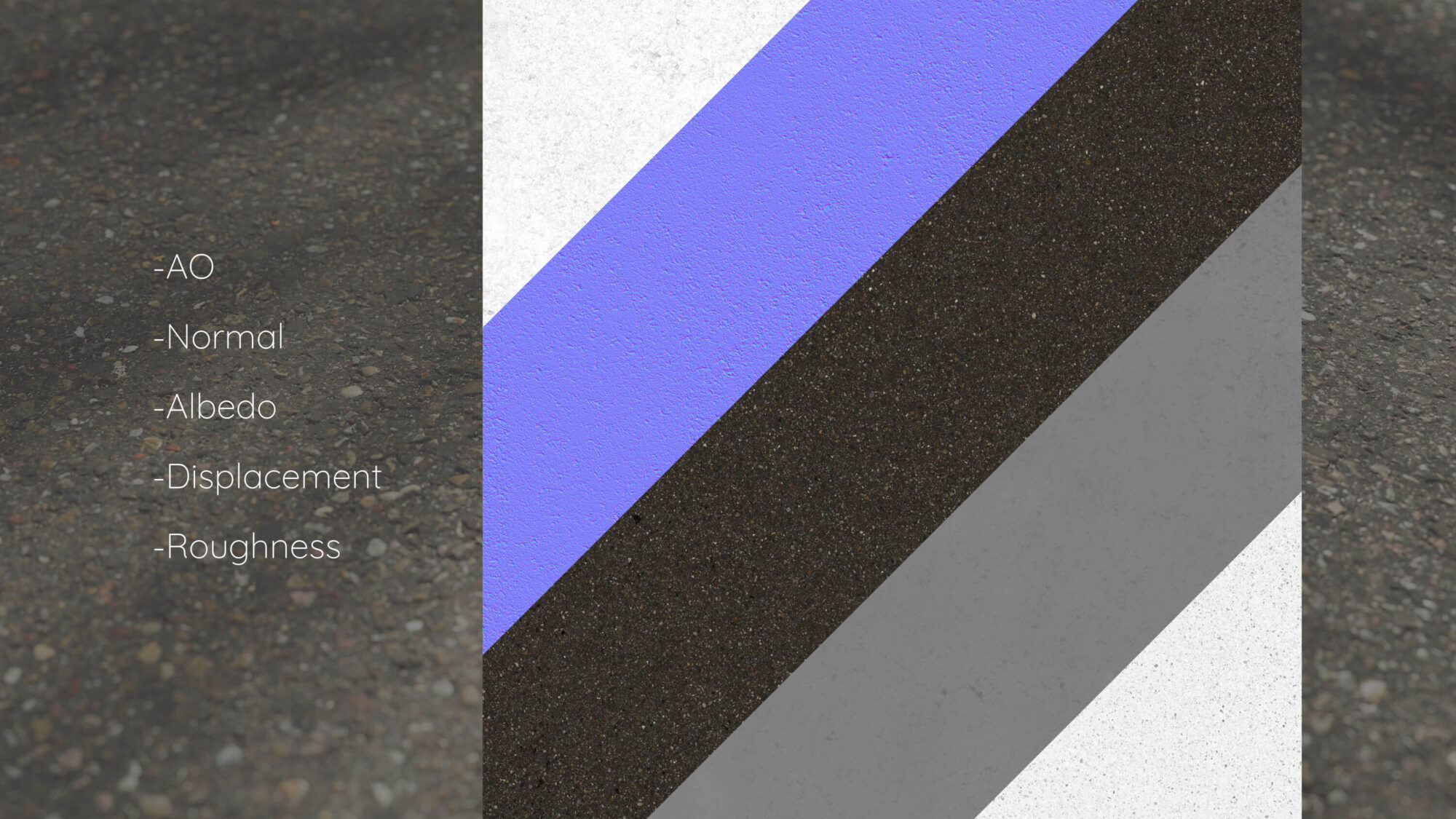 High-Resolution Seamless Asphalt PBR Texture