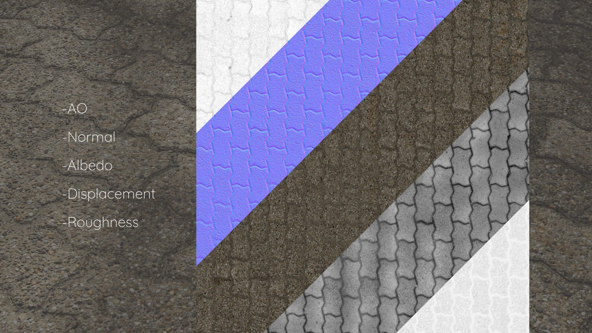 Patterned Pavement 02 Seamless PBR Texture