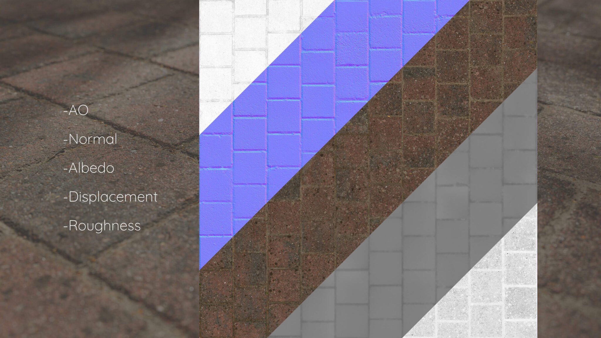 High-Resolution Seamless Square Tiles PBR Texture