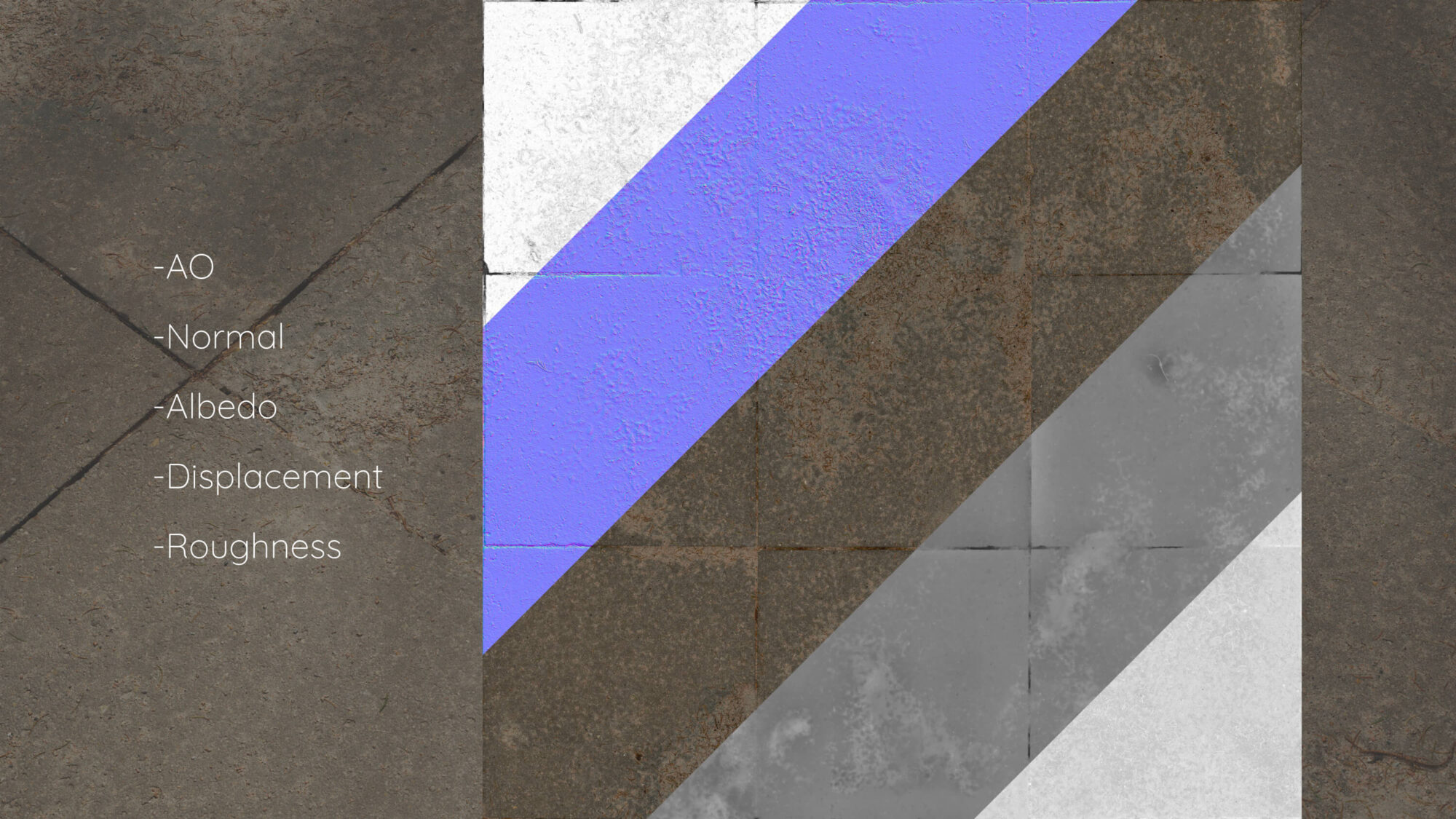 Concrete Tiles 03 Seamless PBR Texture