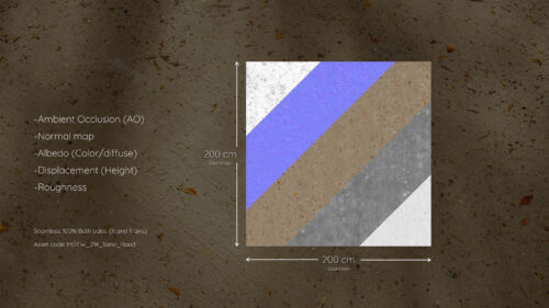 Seamless Sand Road Texture | Materials of the World