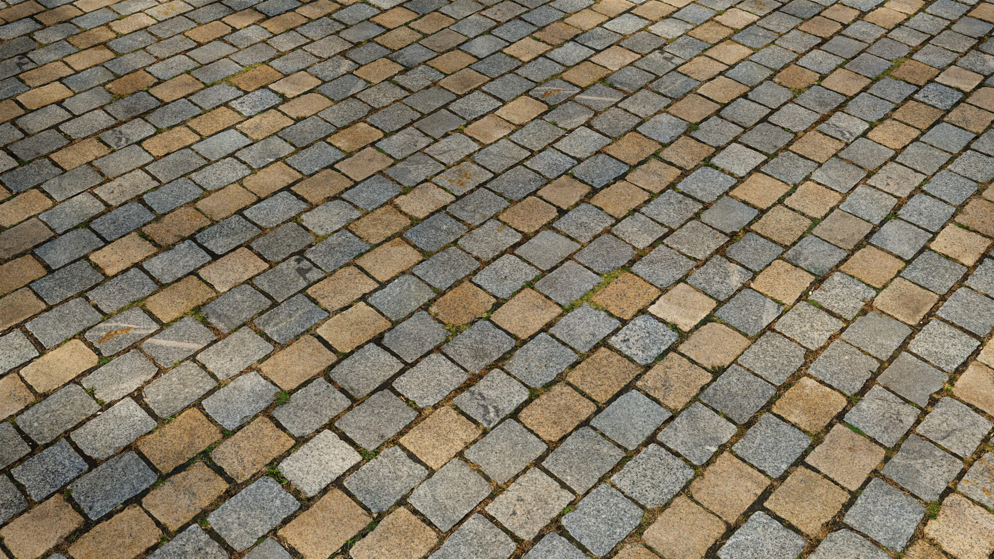 Granite Block Floor Seamless PBR Texture