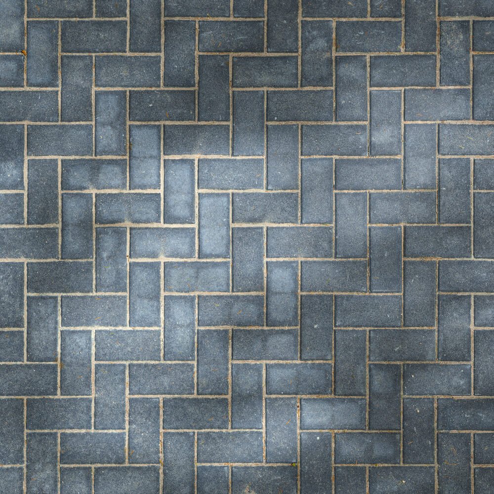High-Resolution Seamless Herringbone Brick Floor PBR Texture