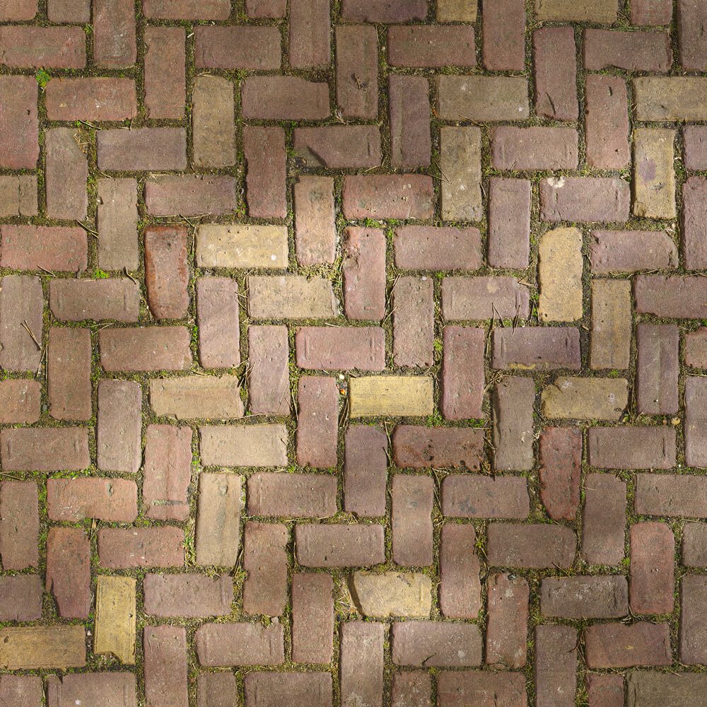 High-Resolution Seamless Herringbone Brick Floor PBR Texture