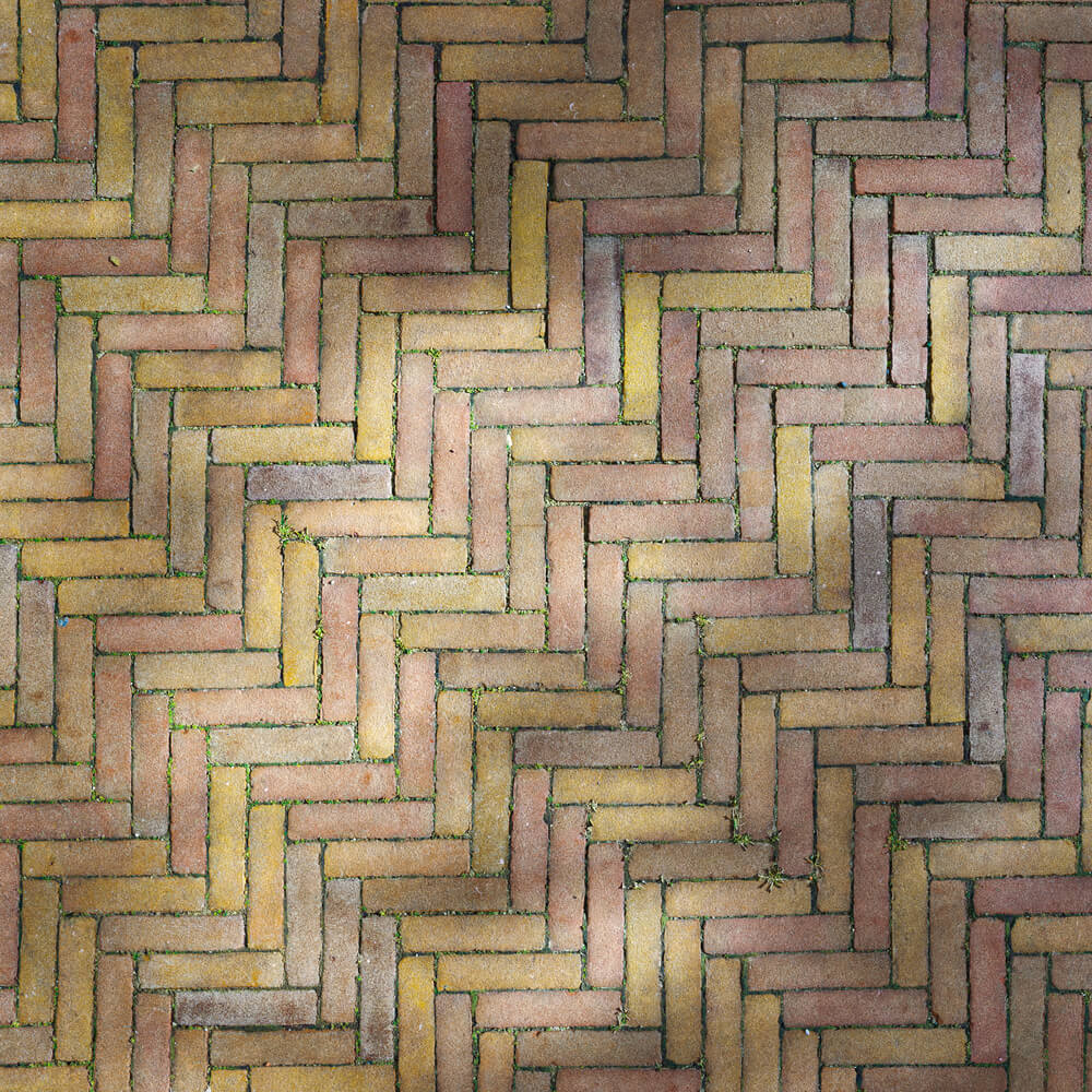 High-Resolution Seamless Herringbone Brick Floor PBR Texture