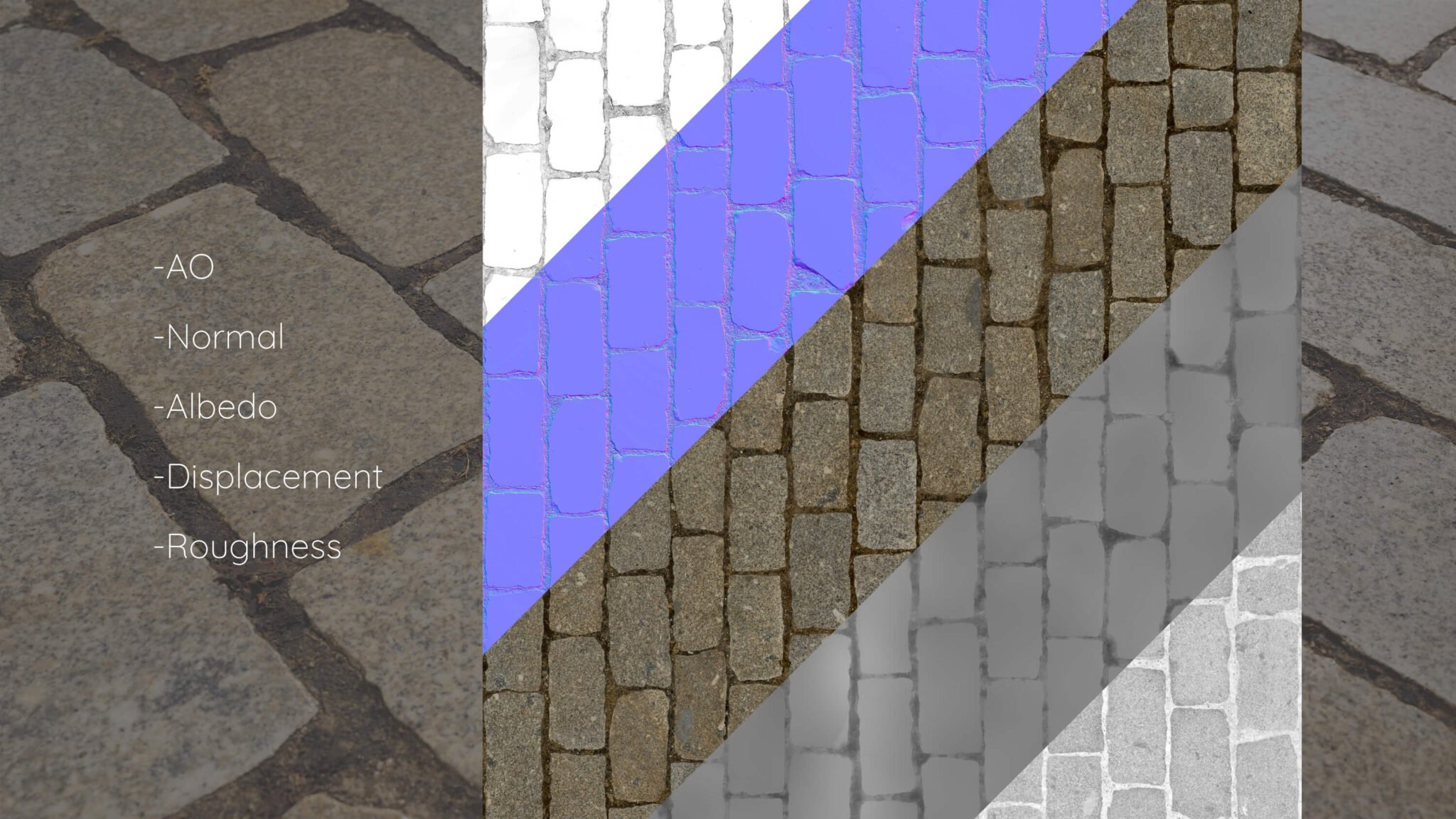 High-Resolution Seamless Granite Floor PBR Texture