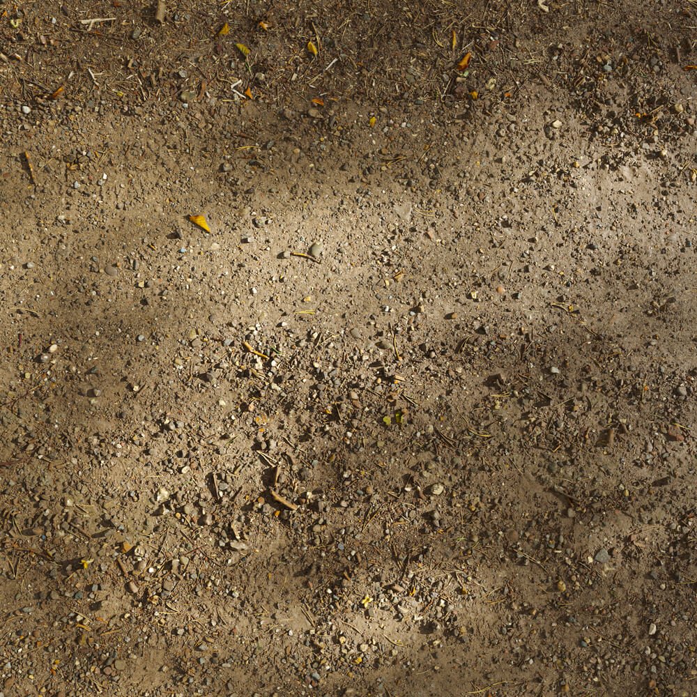 High-Resolution Seamless Forest Gravel Path PBR Texture