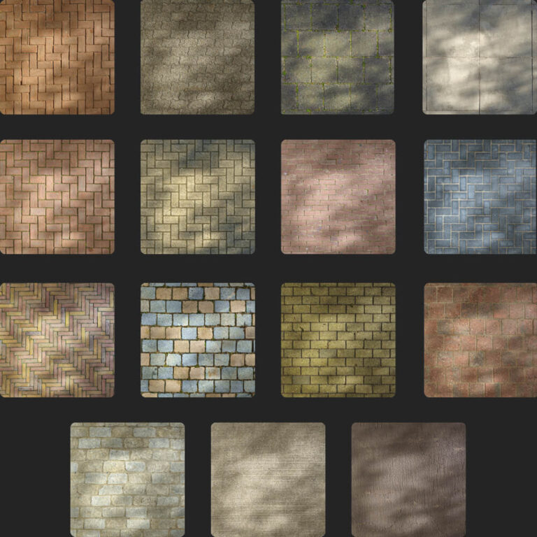 High Resolution 16k seamless Pavement Textures Bundle