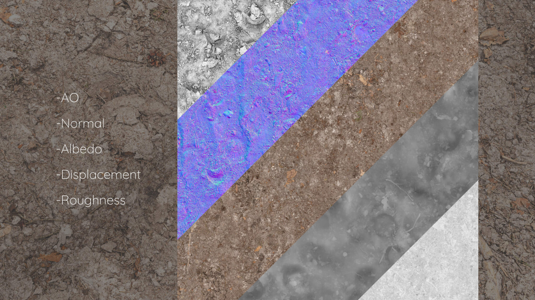 High-Resolution Seamless Soil Sand PBR Texture