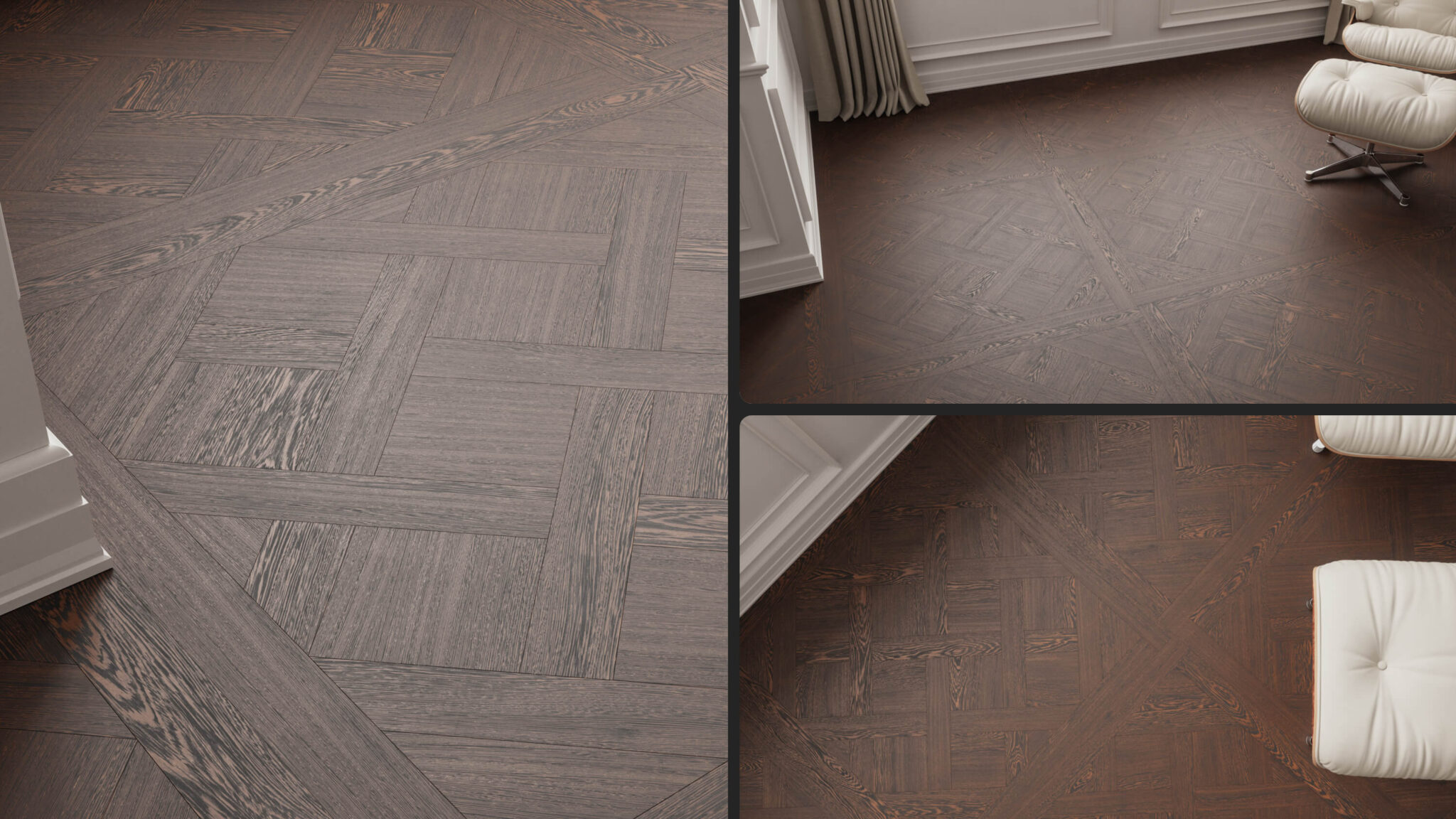 Seamless Wenge Wood Floor Textures | Materials of the World