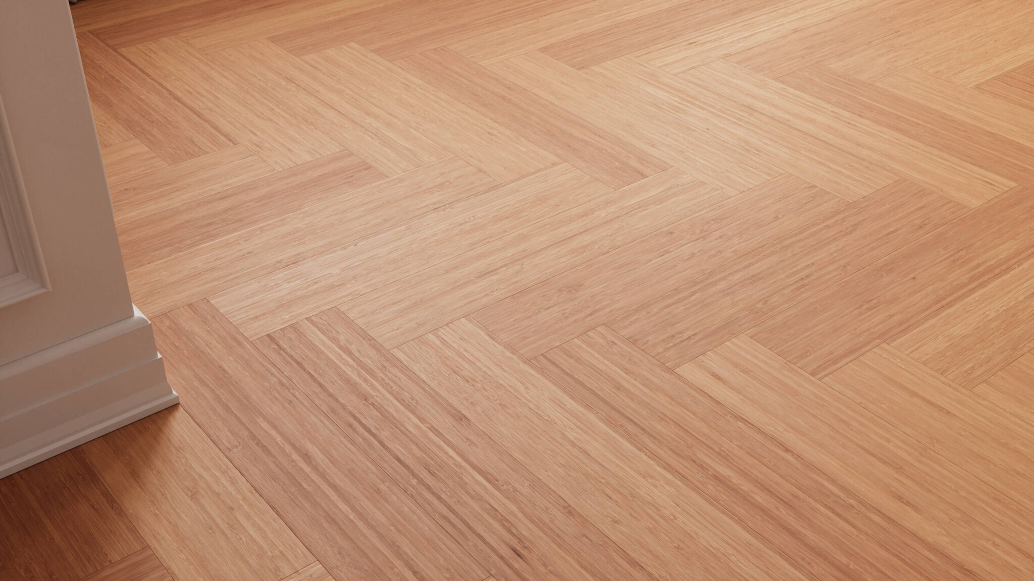 Seamless Bamboo Wood Herringbone Floor Texture | Materials of the World