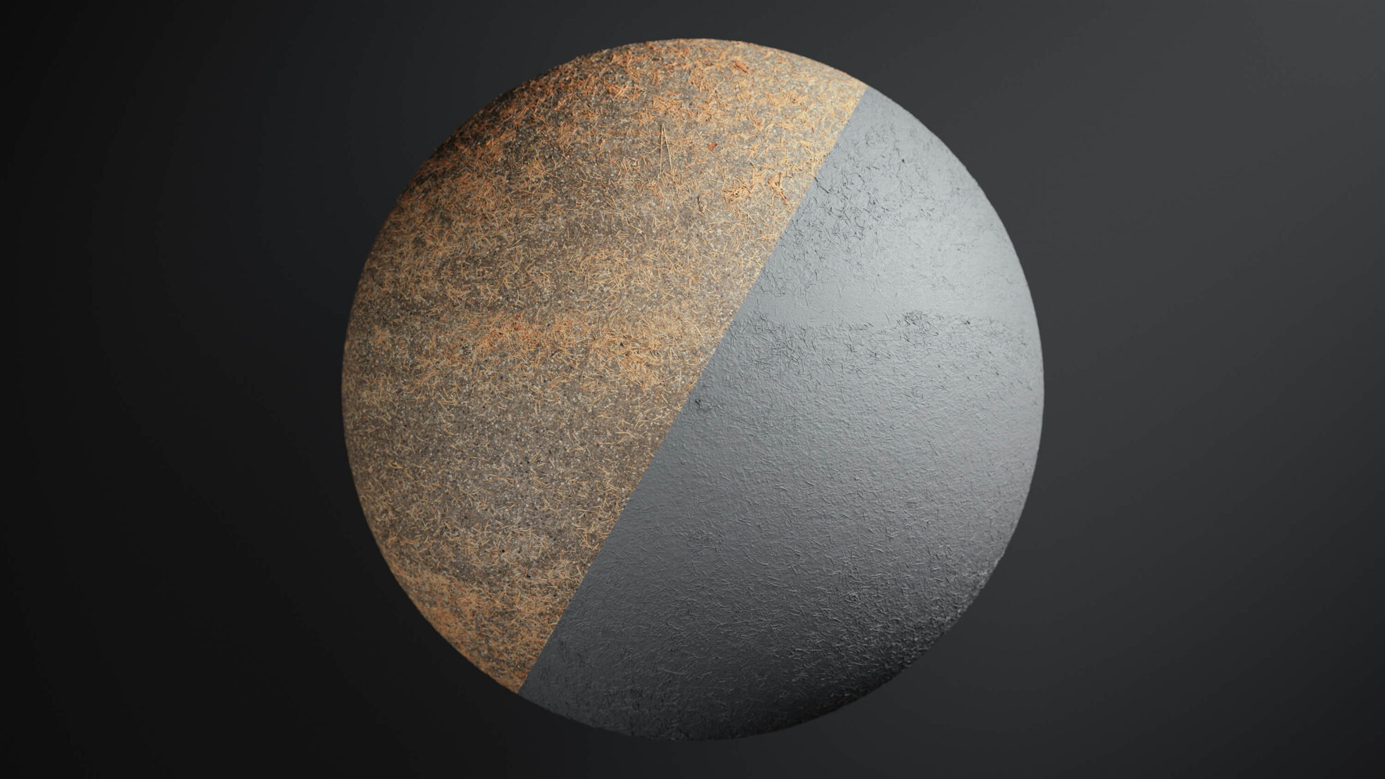 Seamless Concrete Road PBR Texture