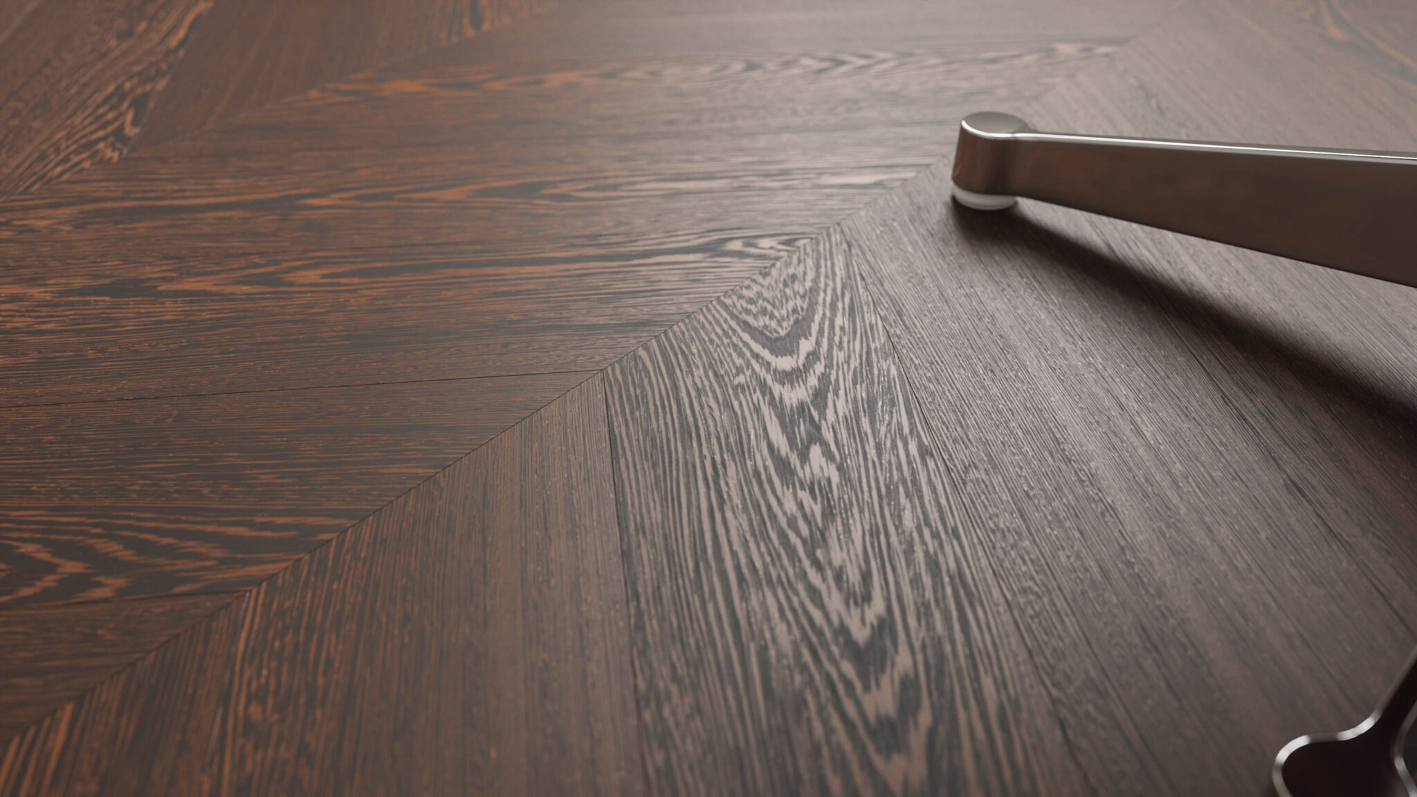 Seamless Wenge Wood Chevron Floor Texture | Materials of the World