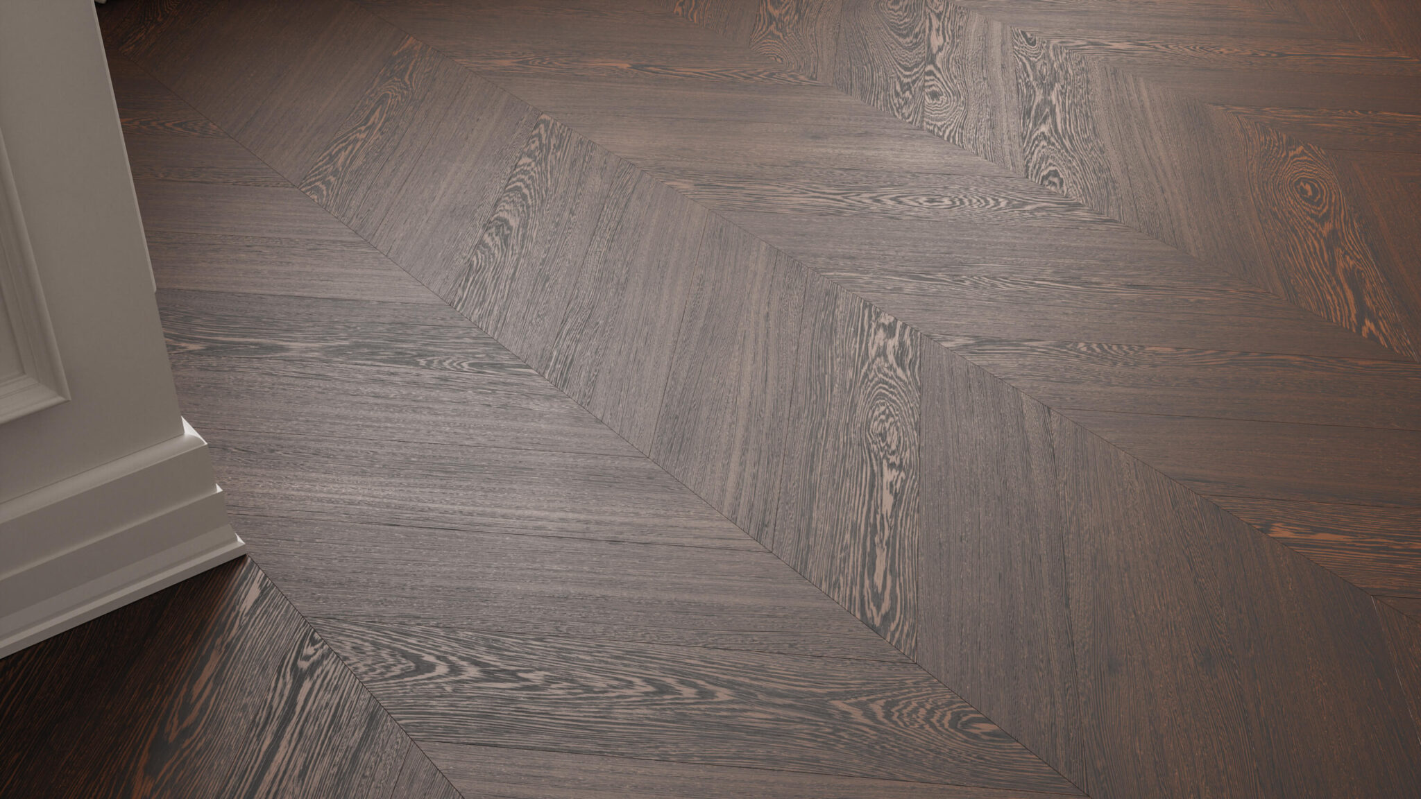 Seamless Wenge Wood Chevron Floor Texture | Materials of the World