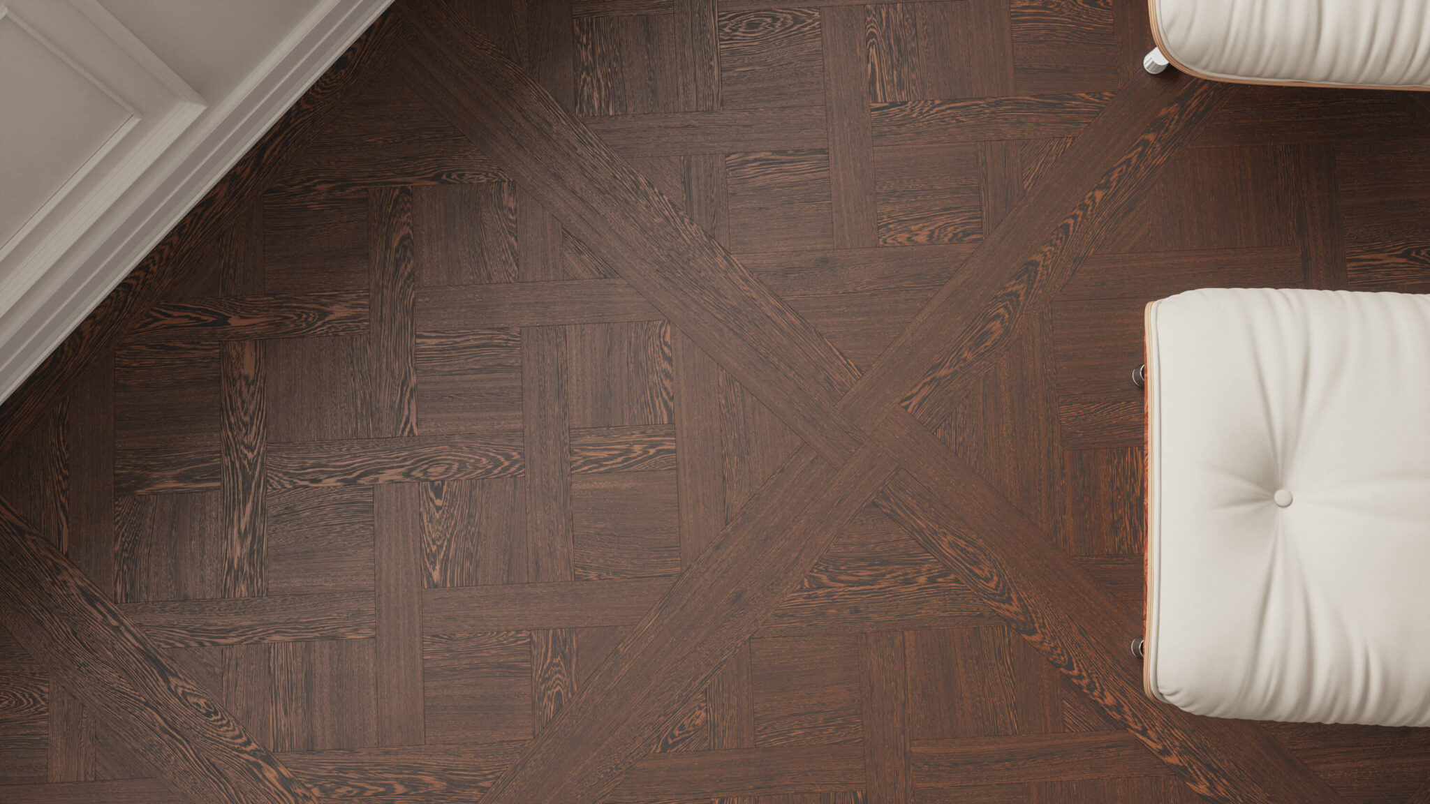 Seamless Wenge Wood Versailles Floor Texture | Materials of the World