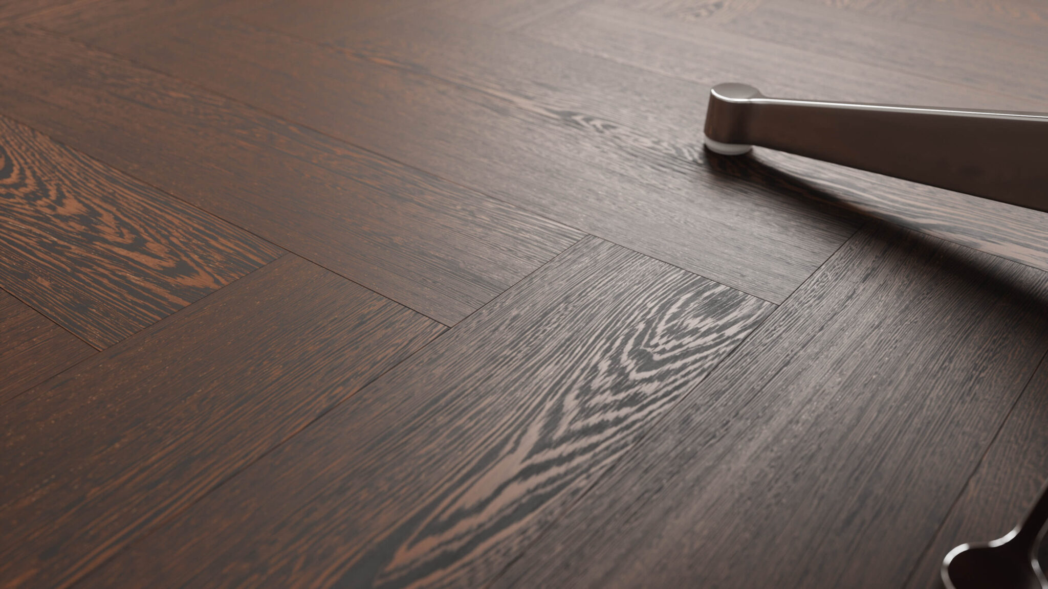 Seamless Wenge Wood Herringbone Floor Texture | Materials of the World