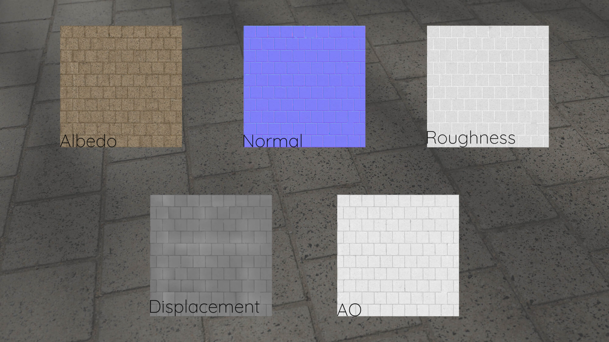 Concrete Tiles 06 Seamless PBR Texture