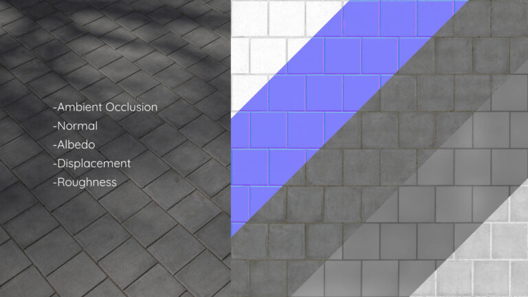 Concrete Tiles 07 Seamless PBR Texture