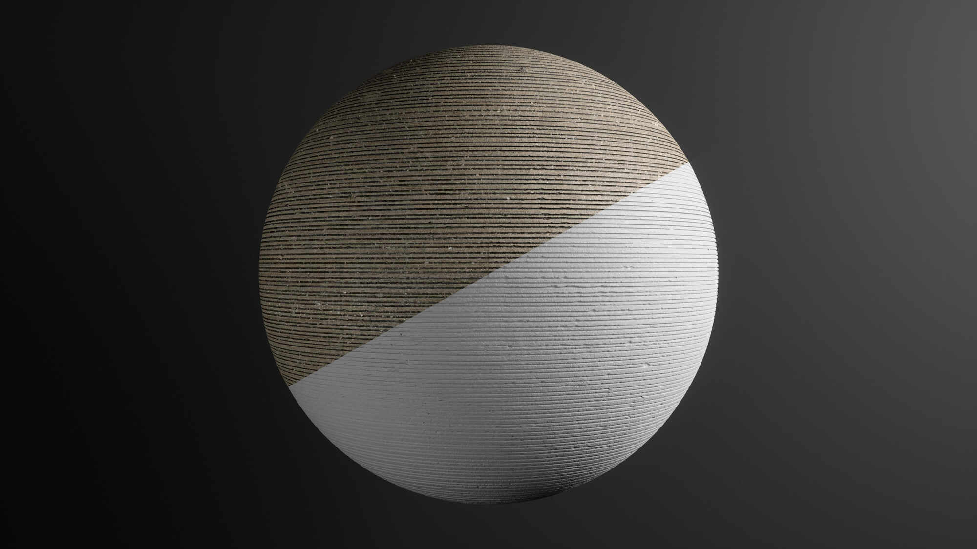 Grooved Concrete Seamless PBR Texture