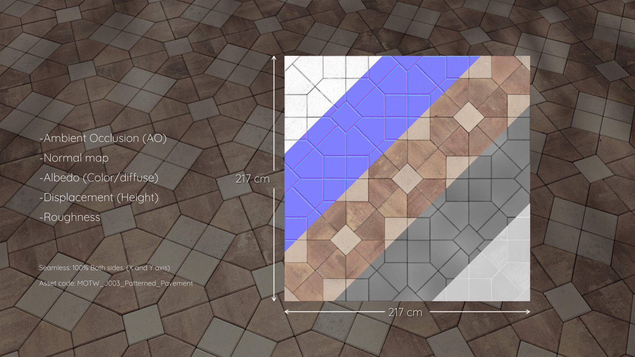 Seamless Pavement Texture | Materials of the World