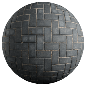 Herringbone Brick Floor 01 Seamless PBR Texture