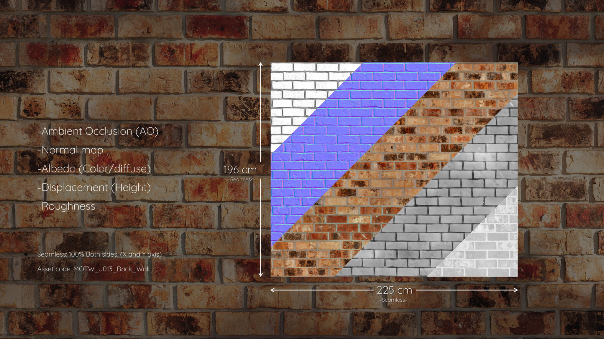 Seamless Brick Wall Texture | Materials of the World