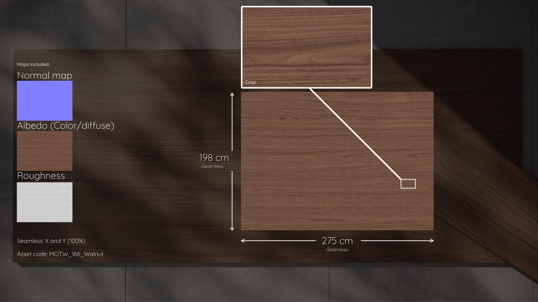 Seamless Walnut Wood Texture | Materials of the World