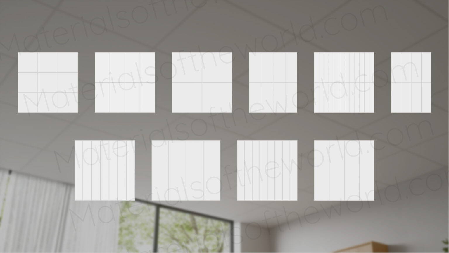 Seamless Suspended Ceiling Textures | Materials of the World