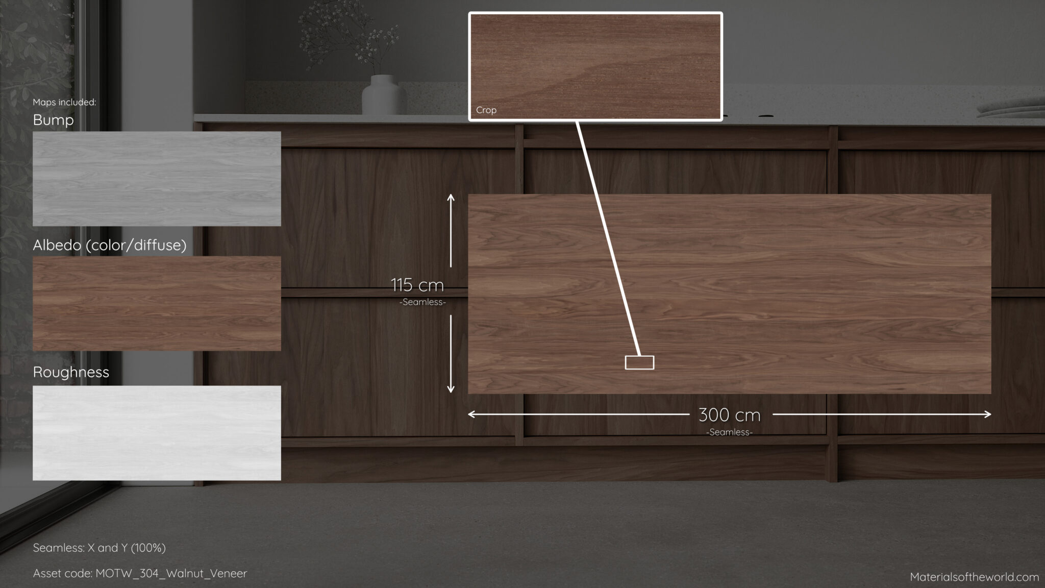 Seamless Walnut Wood Texture | Materials of the World