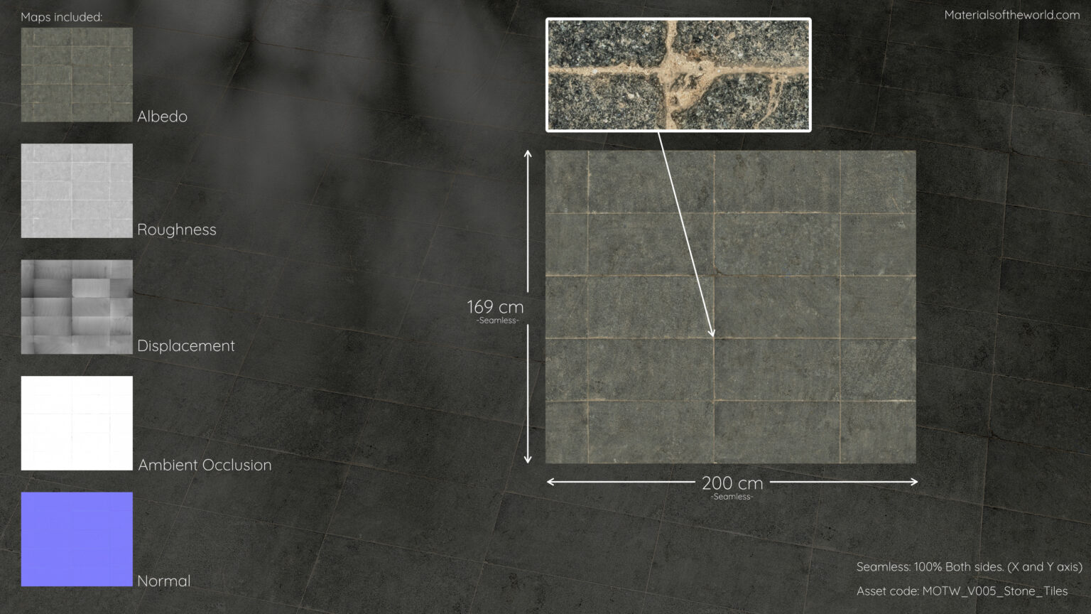Seamless Stone Tiles Texture | Materials of the World