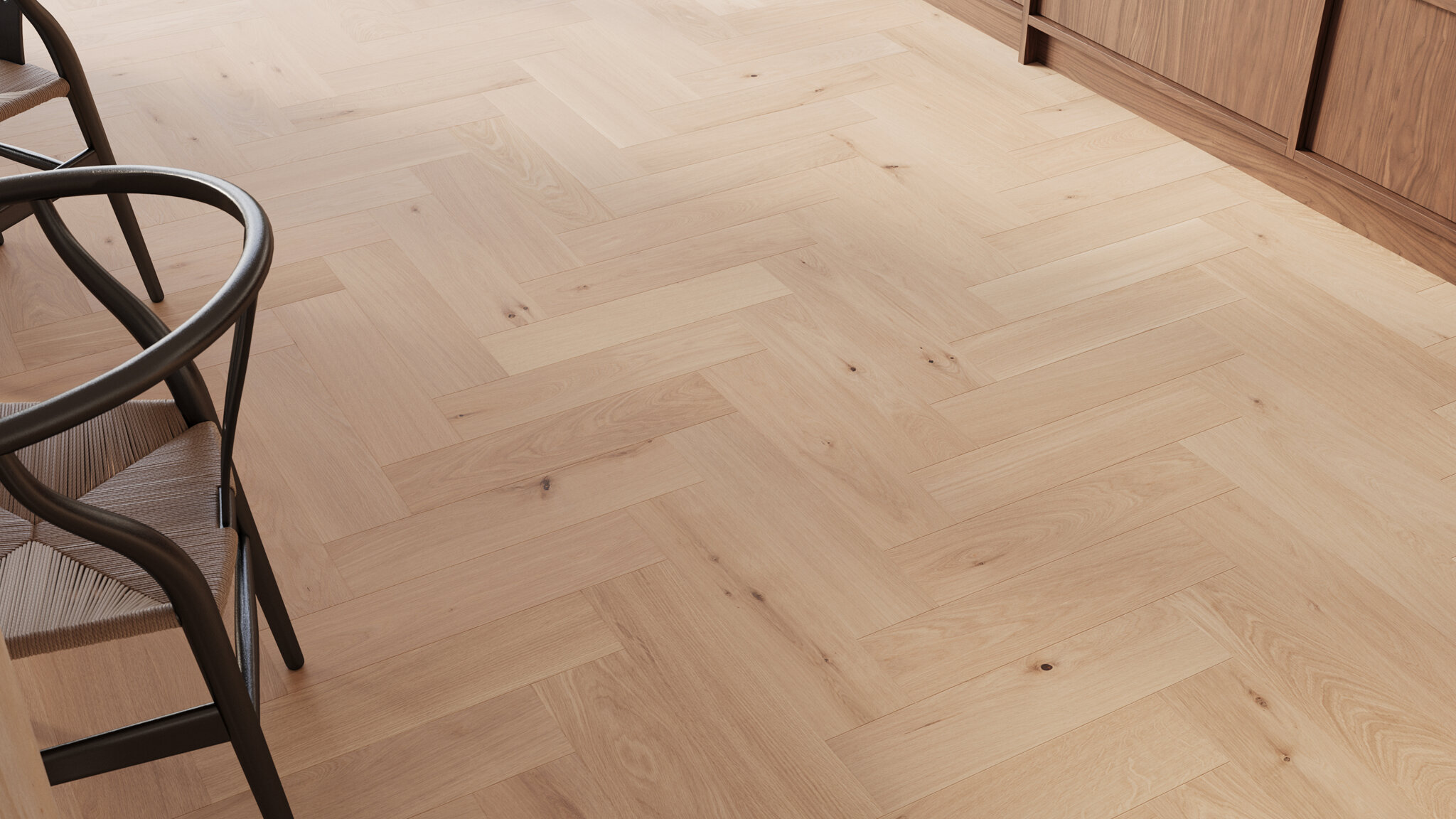 Seamless Oak Wood Herringbone Floor Texture | Materials of the World